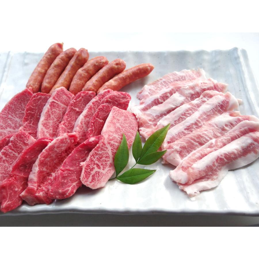 BBQ キャンプ 川遊び コンロ テーブル ウィンナー A4 A5 黒毛 和牛 未経産 メス 牛 赤身 と トロ カルビ ・ 豚トロ BBQ セット 400g :BBQ-ab78 ...