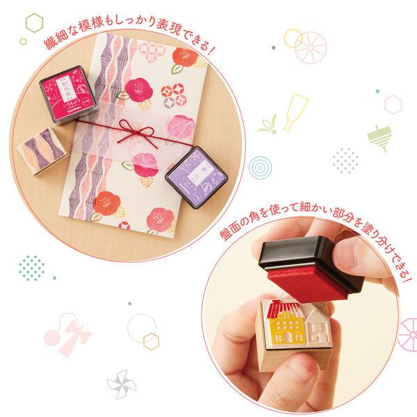 LOHACO - シヤチハタ スタンプ台 いろもよう わらべ 露草色 HAC-S1-LB 1個