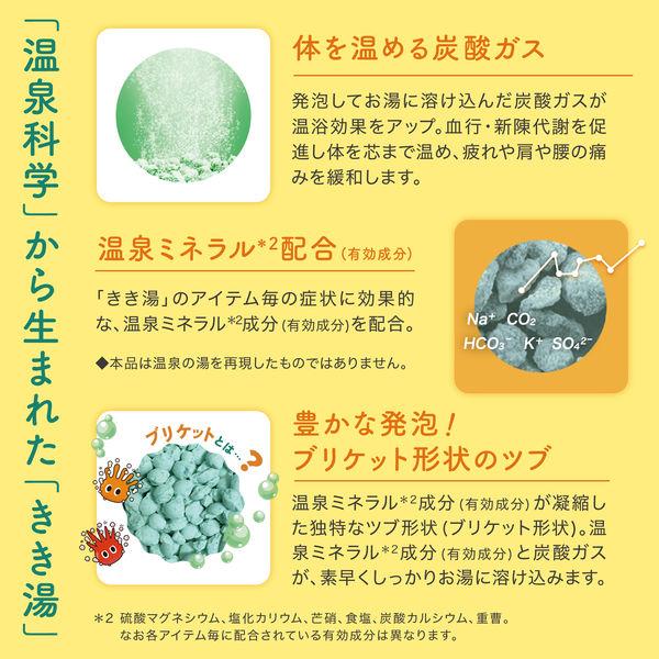 LOHACO - きき湯 炭酸入浴剤 重曹カルシウム炭酸湯 360g お湯の色 淡黄色の湯（透明タイプ）2個 バスクリン
