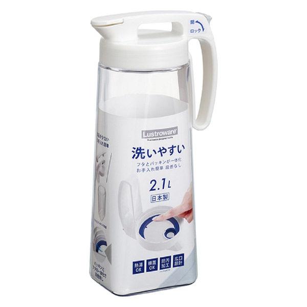 LOHACO - シームレスピッチャー 冷水筒 2.1L 熱湯可 日本製 K-1286W 1個 岩崎工業