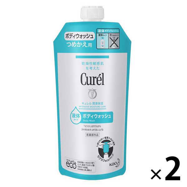 LOHACO - Curel（キュレル） ボディウォッシュ つめかえ用 340mL 2個 花王 敏感肌