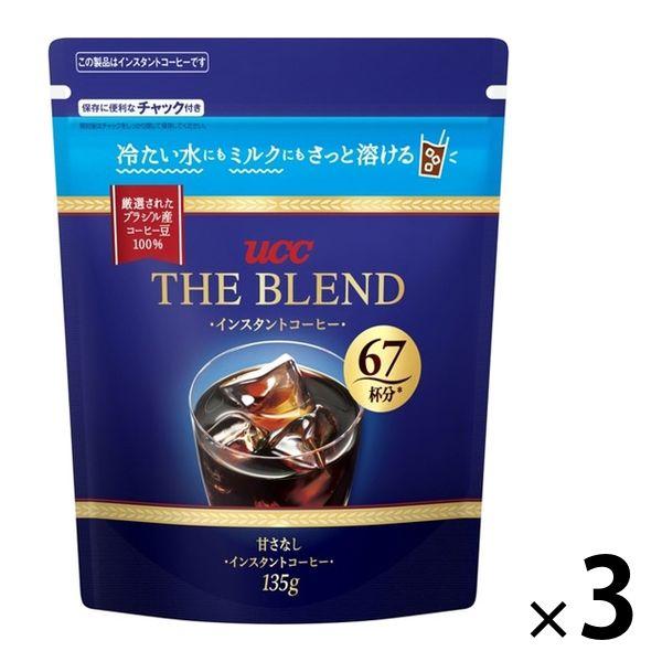 LOHACO - 【インスタントコーヒー】UCC上島珈琲 ザ・ブレンド インスタントコーヒー 1セット（135g×3袋）