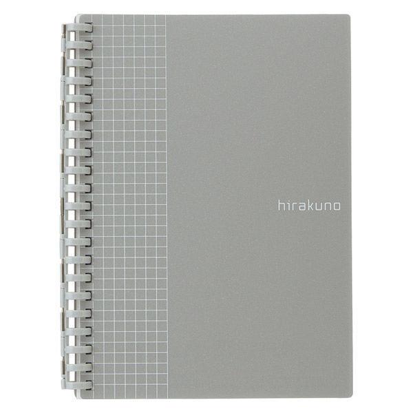 LOHACO - リヒトラブ ヒラクノ(hirakuno) ツイストノート（リングノート） B6 5mm方眼 シルバー N1672-26