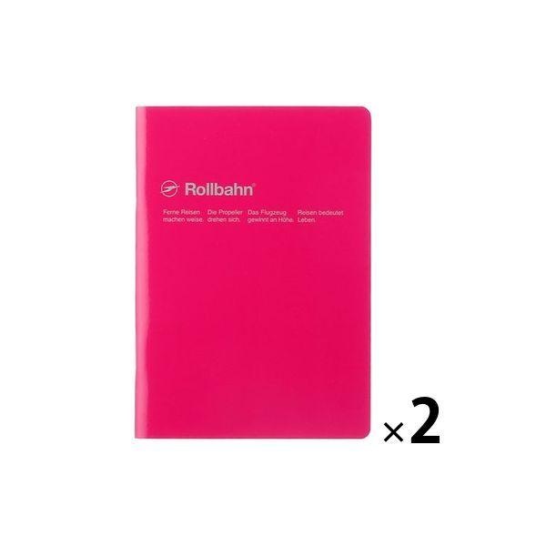 LOHACO - ロルバーンノート A5 5mm方眼 ローズ 赤 2冊 デルフォニックス（Rollbahn）