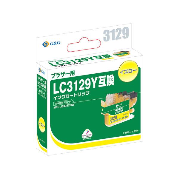 LOHACO - ブラザー用 G＆G 互換インク HBB-3129Y（LC3129Y互換） イエロー