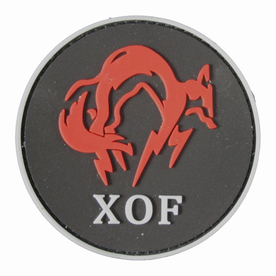 PVCベルクロワッペン メタルギアソリッド Fox Hound 円型 XOF 赤 パッチ : 4580032078247 : オナモミズハウス ...
