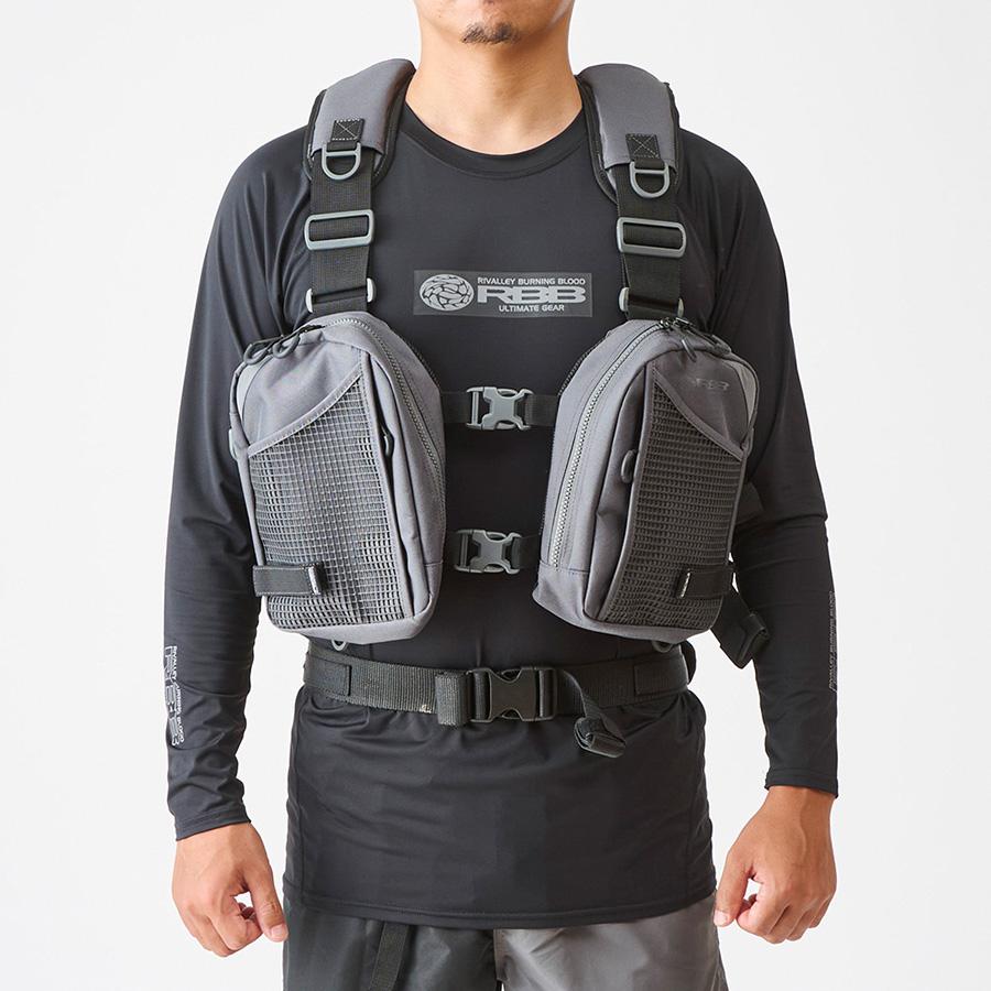 Rivalley（リバレイ） RBB ゲームベスト ルアー サーフ 7732 ブラック グレー : H43 - 通販 - Yahoo!ショッピング