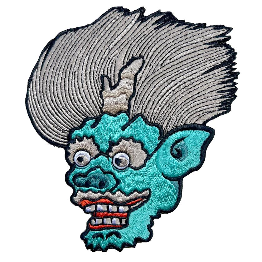 【AFO】FUUJIN HEAD WAPPEN 126mm x 110mm / 風神 ヘッド ワッペン【ゆうパケット配送対象商品】 : 刺繍屋 ...