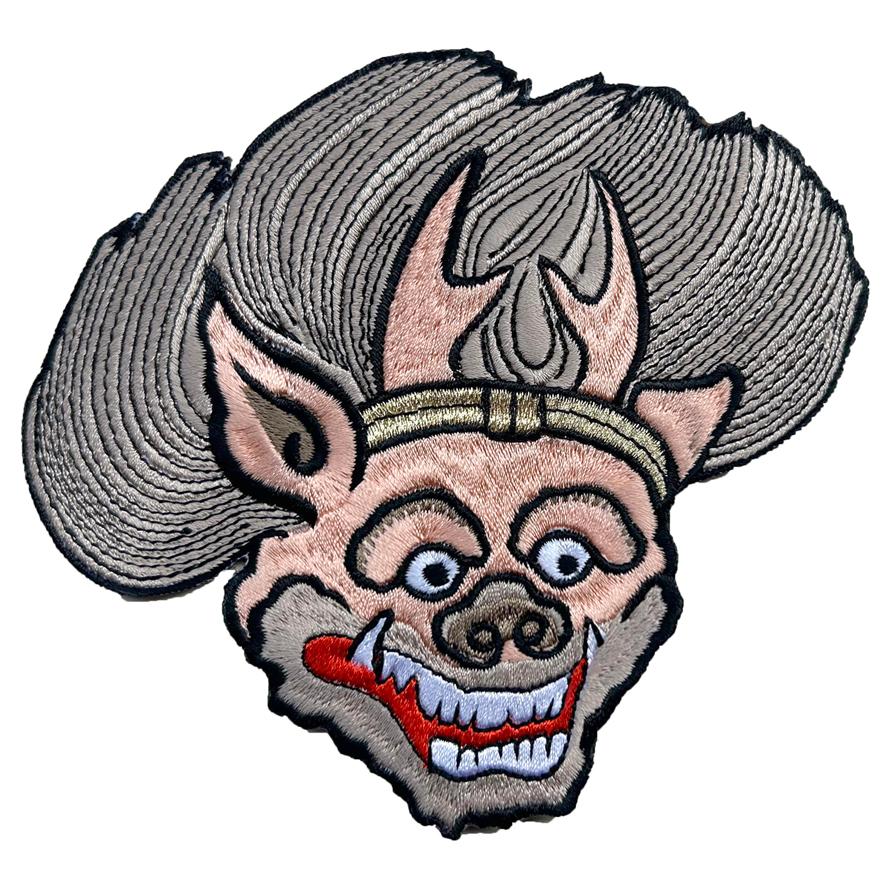 【AFO】RAIJIN HEAD WAPPEN 130mm x 116mm / 雷神 ヘッド ワッペン【ゆうパケット配送対象商品】 : 刺繍屋 ...