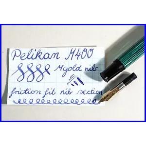 1982 ペリカン M400 ピストン フィラー フリクション フィット M 14C ゴールド ペン先 グリーン ブラック Pelikan Piston Filler : habaqune ...
