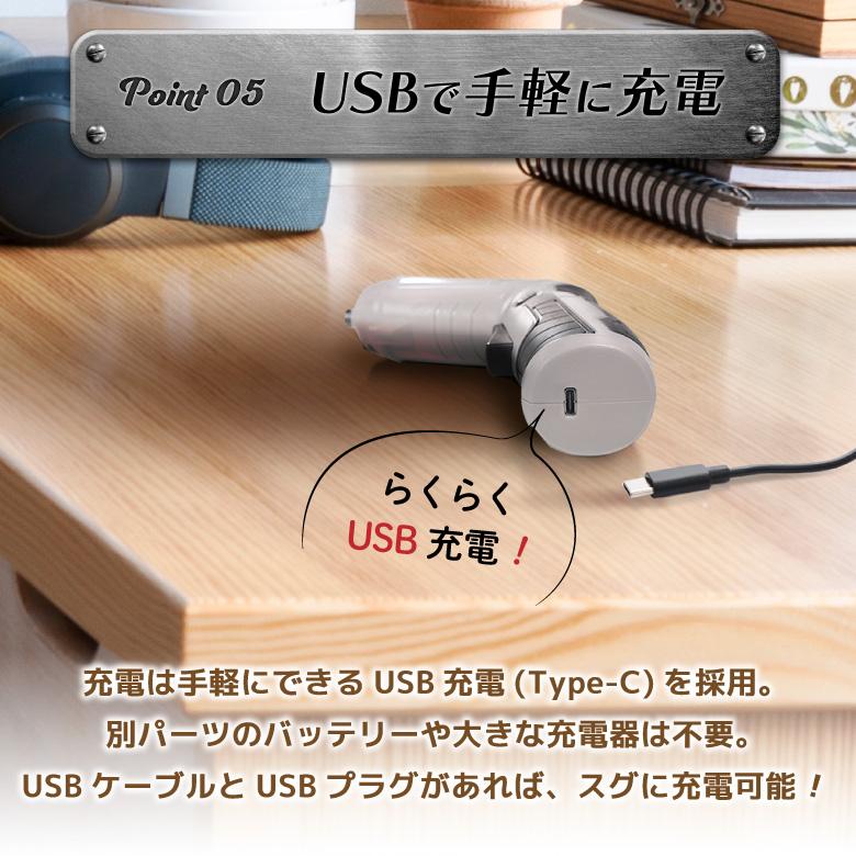 電動ドライバー 充電式 コードレス LED付き 3.6V USB充電 Type-C 2WAY ビット11種 ソケット 小型 ハンディ コンパクト DIY 日曜大工 手軽 父の日 : 発掘市場 ...
