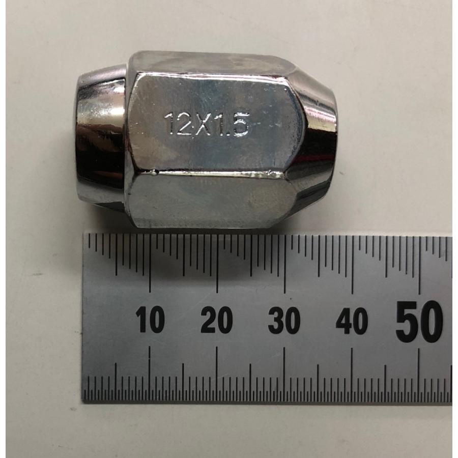 【16個】ブリヂストン製 メッキナット M12×P1.5 21HEX 60度テーパー 袋タイプ 16個 品番：31504003 BS（トヨタ・三菱・マツダなど） : 31504003 : はち ...