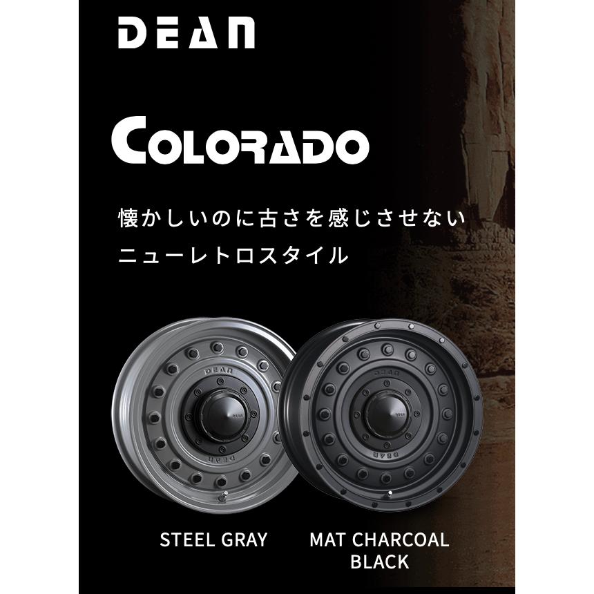 CRIMSON 【CRIMSON/クリムソン】DEAN COLORADO 16インチ 16x7.0J 10H PCD:108/114.3 INSET:37 マットチャコールブラック 1本 ...