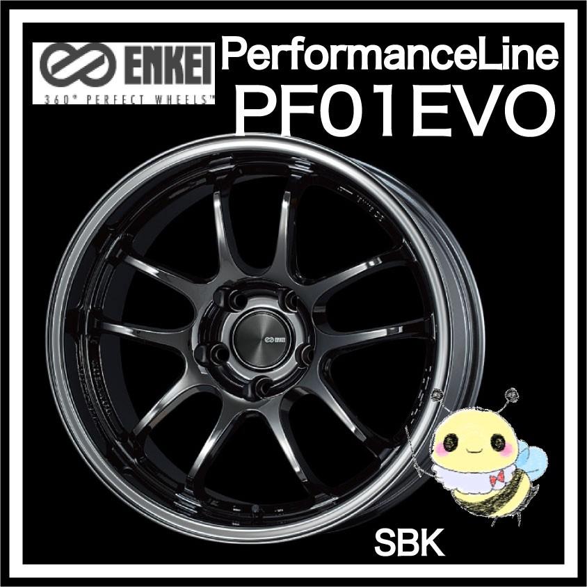 ENKEI PerformanceLine PF01EVO 18インチ 18x9.5J 5/114.3 INSET:0 SBK 1本 エンケイ パフォーマンスライン ピーエフ ゼロワン EVO ...