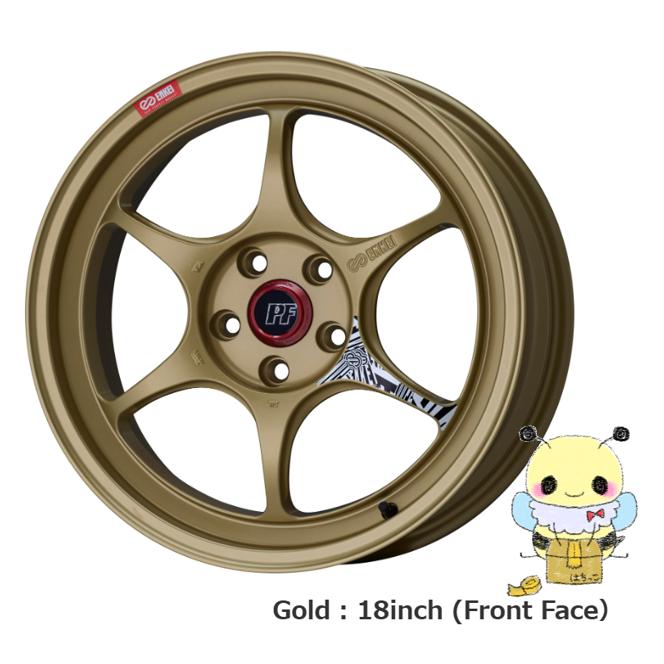 ENKEI PerformanceLine PF06 19インチ 19x8.0J 5/114.3 INSET:45 ゴールド(G） 1本 エンケイ パフォーマンスライン : はちっこ・ブーブー ...