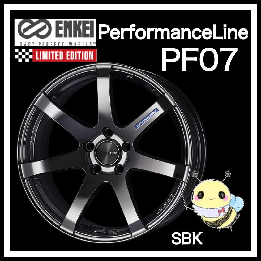 ENKEI PerformanceLine PF07 18インチ 18x9.0J 5/100 INSET:40 SBK 1本 エンケイ パフォーマンスライン ピーエフ ゼロナナ : はちっこ ...