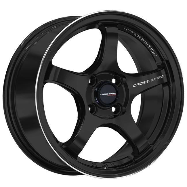 HOT STUFF 【ホットスタッフ】クロススピード ハイパーエディション CR5 16インチ 16x7.0J 4/100 INSET:35 セミグロスブラック(GB) 1本 新品 アルミ ...