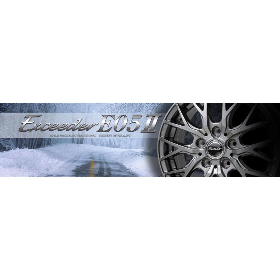 HOT STUFF 【ホットスタッフ】エクシーダー E05II 15インチ 15x4.5J 4/100 INSET:45 ダークシルバー(DS) 1本 新品 アルミホイール Exceeder ...