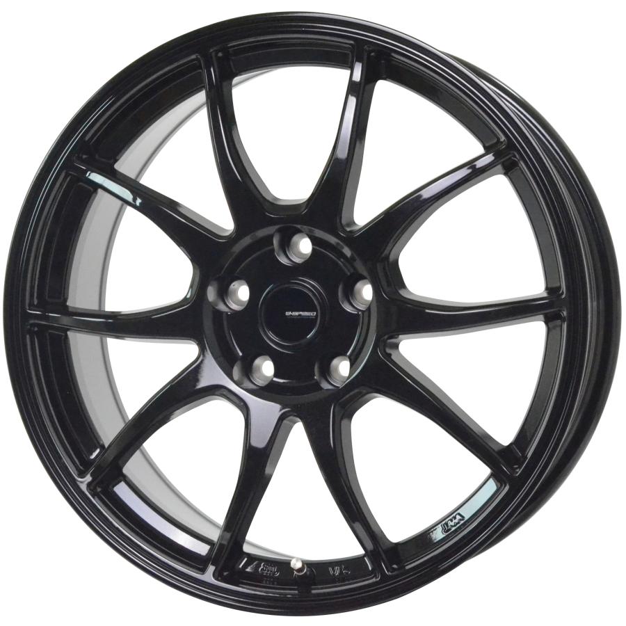 【ホットスタッフ】G.speed G-06 18インチ 18x7.5J 5/114.3 INSET:38 メタリックブラック(MBK) 1本 ジースピード Gスピード 新品 アルミホイール ...