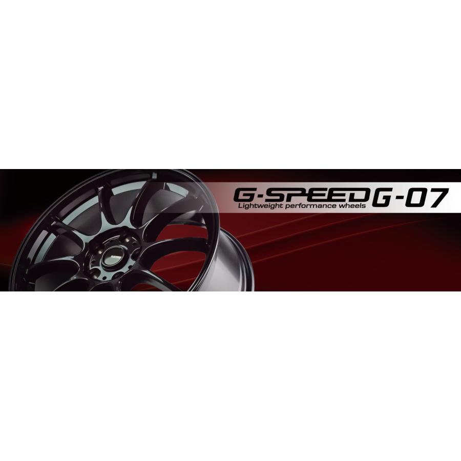 HOT STUFF 【ホットスタッフ】G.speed G-07 15インチ 15x4.5J 4/100 INSET:45 メタリックブラック(MBK) 1本 ジースピード Gスピード 新品 ...