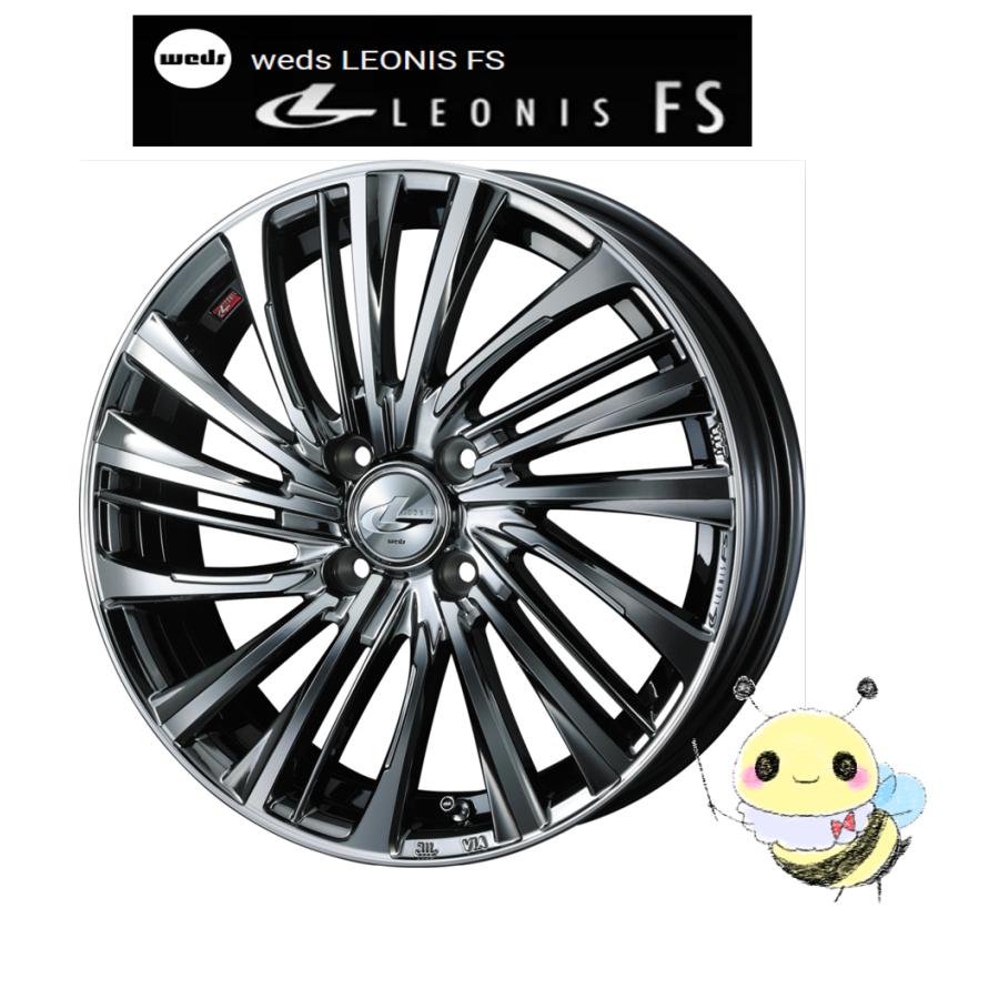 【Weds/ウェッズ】レオニス FS 18インチ 18x7.0J 5/100 INSET:47 ブラックメタルコート/ミラーカット(BMCMC) 1本 新品 アルミホイール LEONIS ...