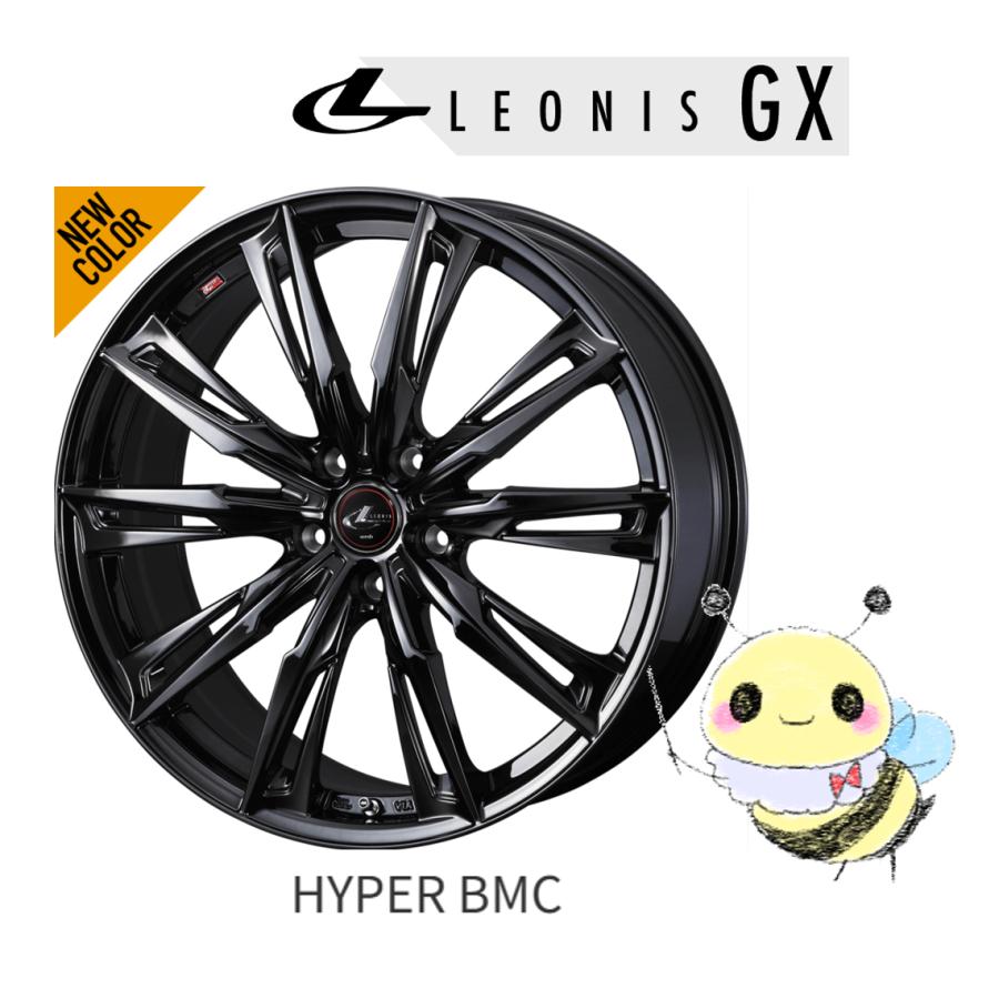 WEDS 【Weds/ウェッズ】レオニス GX 16インチ 16x5.0J 4/100 INSET:45 ハイパーブラックメタルコート(HBMC) 1本 新品 アルミホイール LEONIS ...