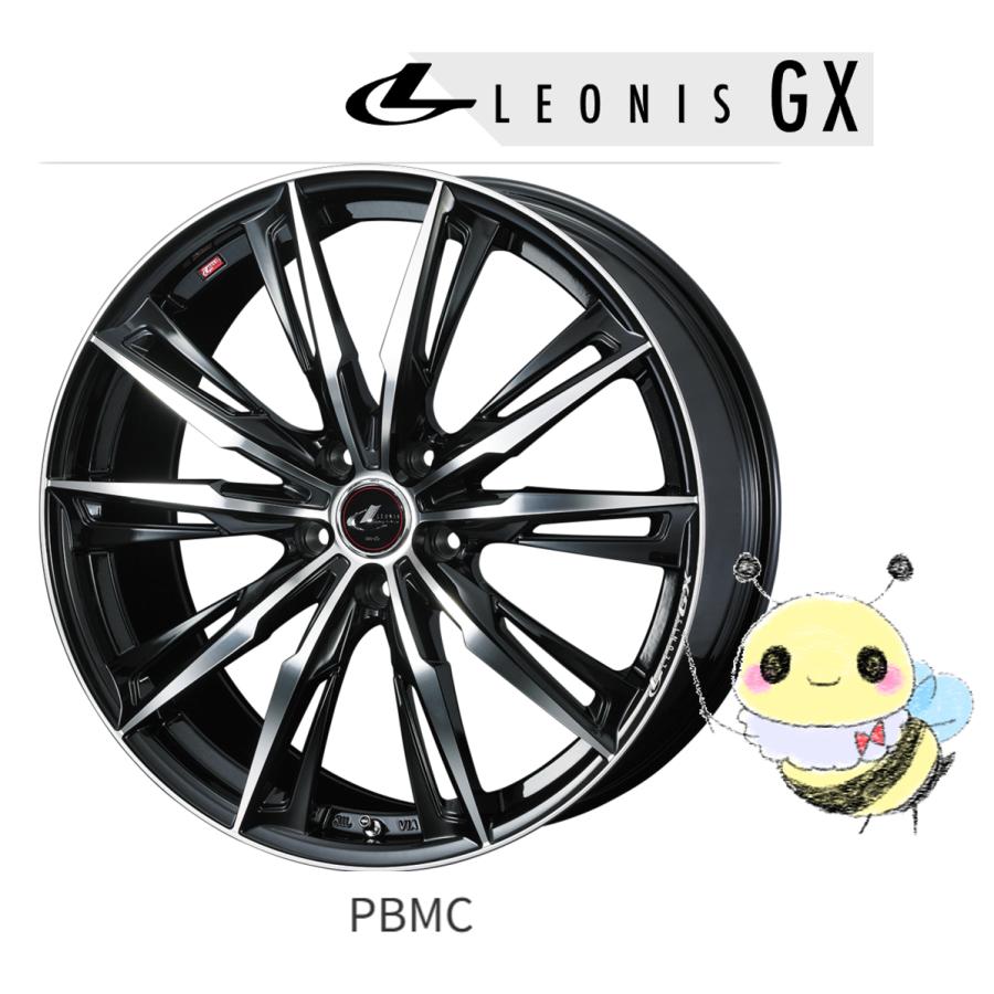 WEDS 【Weds/ウェッズ】レオニス GX 17インチ 17x7.0J 5/114.3 INSET:42 パールブラックミラーカット(PBMC) 1本 新品 アルミホイール LEONIS ...