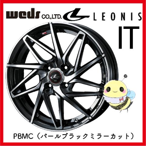 WEDS 【Weds/ウェッズ】レオニス IT 15インチ 15x4.5J 4/100 INSET:45 パールブラックミラーカット(PBMC) 1本 新品 アルミホイール LEONIS ...