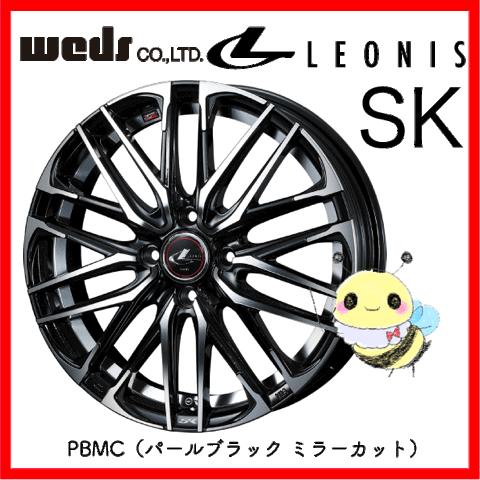 WEDS 【Weds/ウェッズ】レオニス SK 16インチ 16x5.0J 4/100 INSET:45 パールブラックミラーカット(PBMC) 1本 新品 アルミホイール LEONIS ...