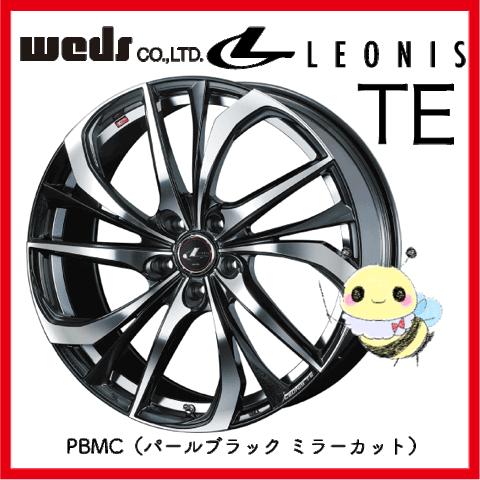【Weds/ウェッズ】レオニス TE 19インチ 19x8.0J 5/114.3 INSET:43 パールブラックミラーカット(PBMC) 1本 新品 アルミホイール LEONIS ...