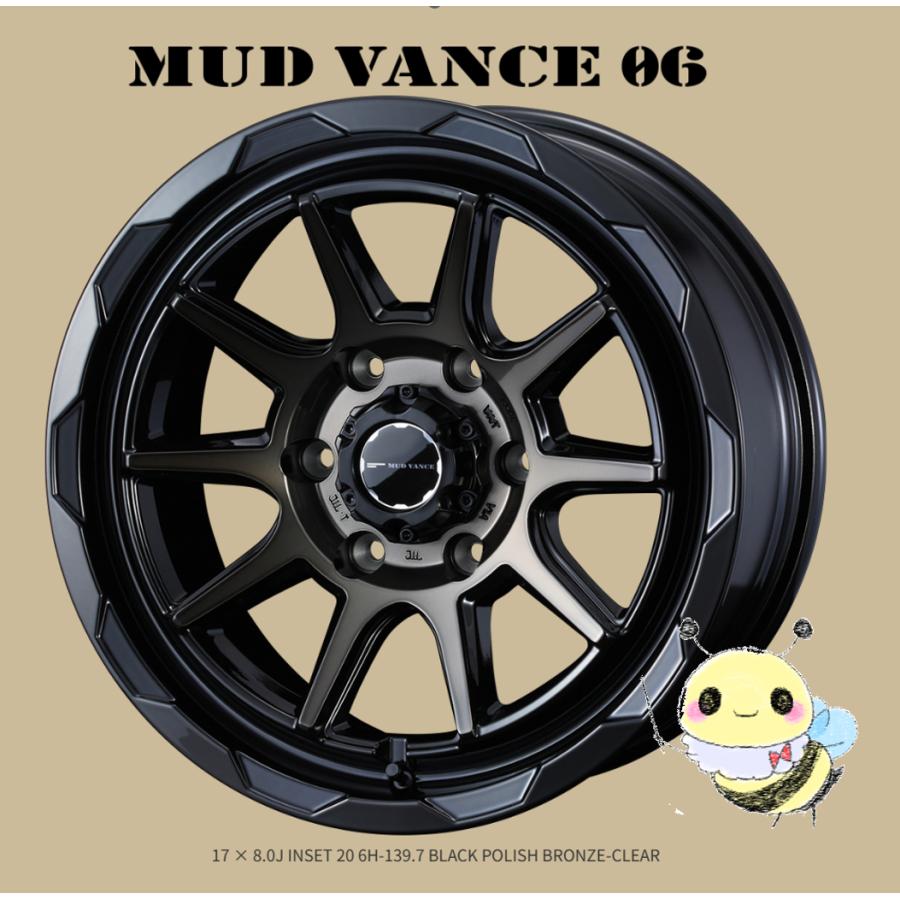 WEDS 【Weds/ウェッズ】MUD VANCE 06 12インチ 12x4.0J 4/100 INSET:40 ブラックポリッシュブロンズクリア（BLACK POLISH ...