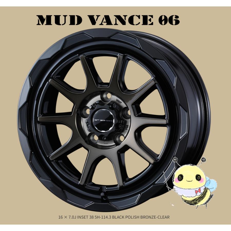 WEDS 【Weds/ウェッズ】MUD VANCE 06 14インチ 14x4.5J 4/100 INSET:45 ブラックポリッシュブロンズクリア（BLACK POLISH ...