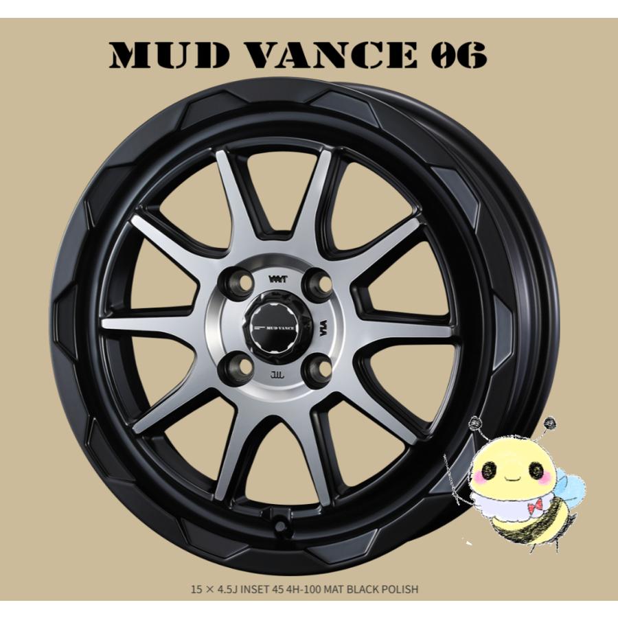 WEDS 【Weds/ウェッズ】MUD VANCE 06 16インチ 16x6.0J 5/139.7 INSET:-5 マットブラックポリッシュ（MAT BLACK POLISH） 1本 新品 ...