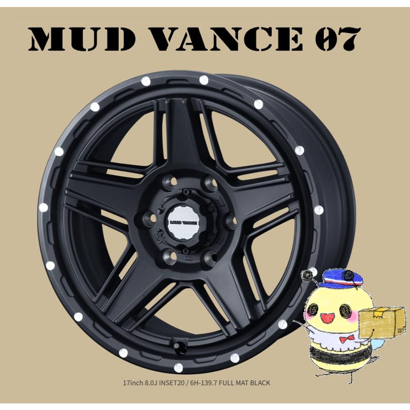 WEDS 【Weds/ウェッズ】MUD VANCE 07 15インチ 15x4.5J 4/100 INSET:45 フルマットブラック（FULL MAT BLACK） 1本 新品 アルミ ...