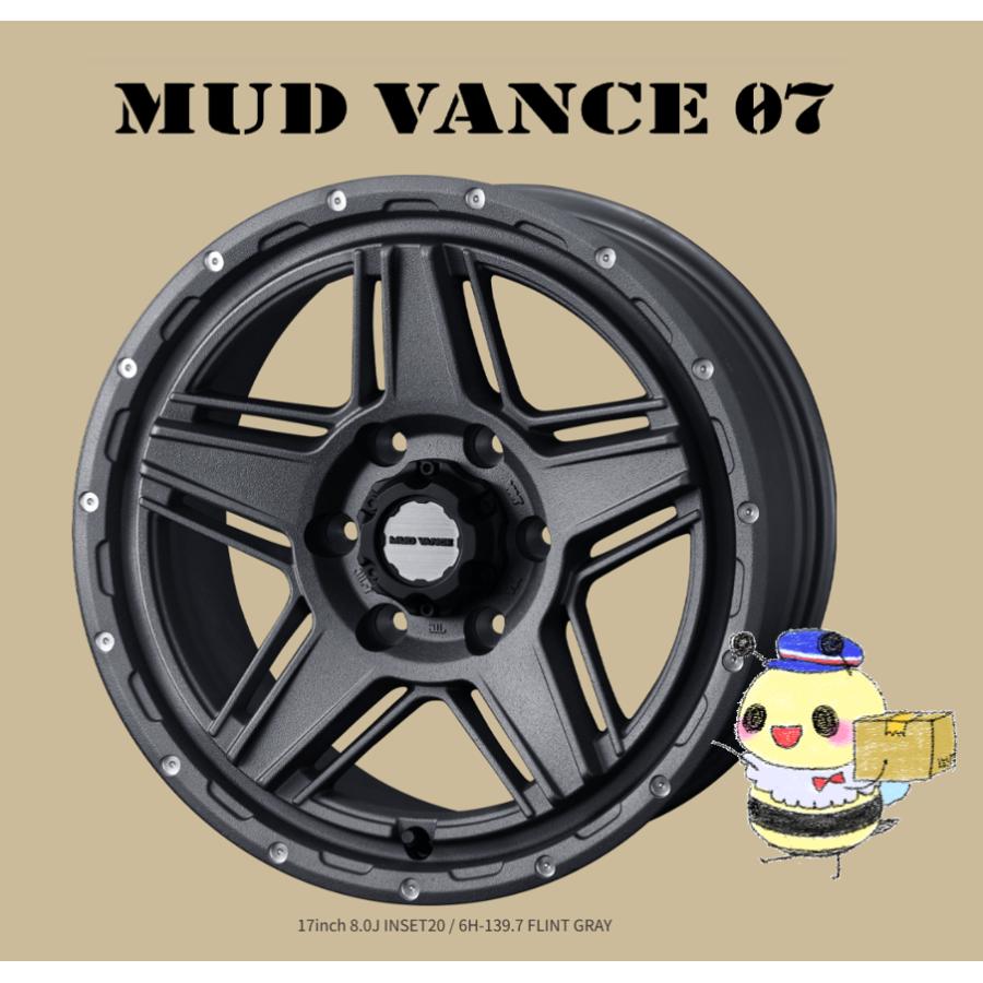 WEDS 【Weds/ウェッズ】MUD VANCE 07 15インチ 15x6.0J 6/139.7 INSET:33 フリントグレイ（FLINT GRAY） 1本 新品 アルミホイール ...