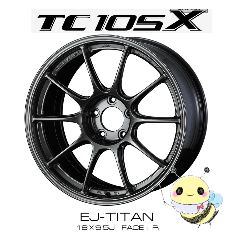 WEDS 【Weds Sport/ウェッズスポーツ】TC105X 17インチ 17x8.5J 5/100 INSET:43 EJ-TITAN 1本 新品 アルミホイール TC 105X ...
