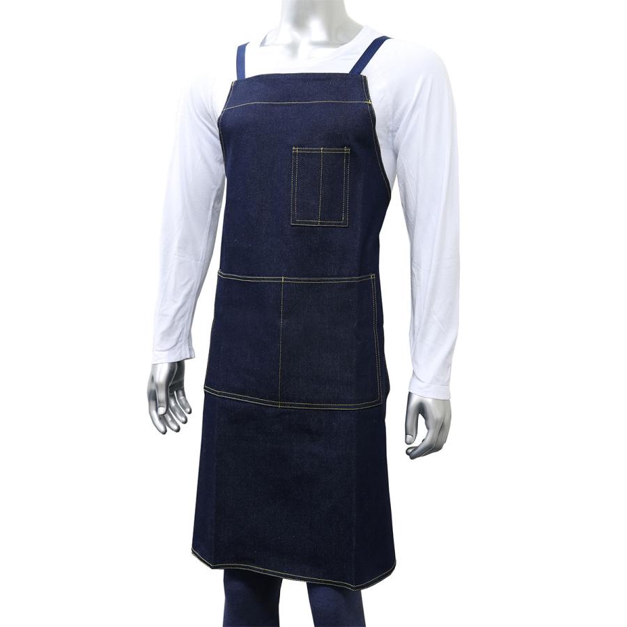 DIY 作業 ヘビーオンス デニム エプロン タスキ式 A-2200 : a-2200 : ハチプロ - 通販 - Yahoo!ショッピング