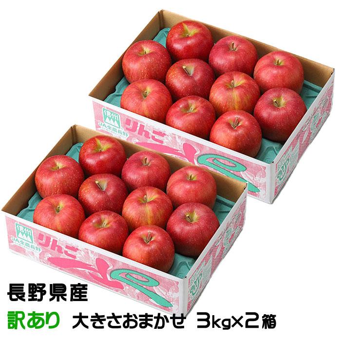 お歳暮 りんご サンふじ 3kg×2箱 風のいたずら ちょっと訳あり 大きさおまかせ 長野県産 信州高山さわやかりんご 林檎 リンゴ : はちやフルーツ - 通販 - Yahoo!ショッピング