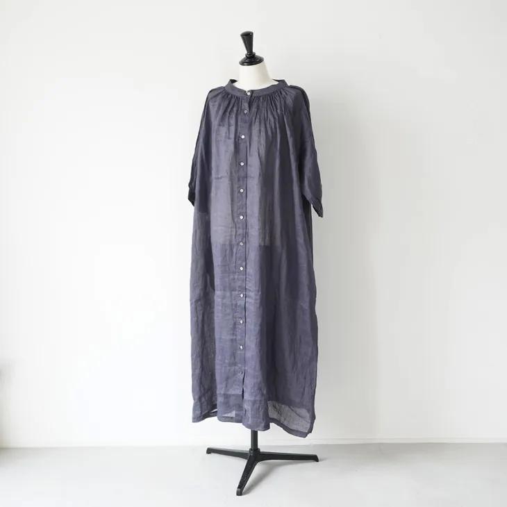 TUTIE. (ツチエ) | ラミームジ 2WAYワンピース (gray/purple) トップス ドレス おしゃれ 麻 製品洗い 羽織 : 北欧雑貨と音楽 HAFEN ハーフェン - 通販 ...