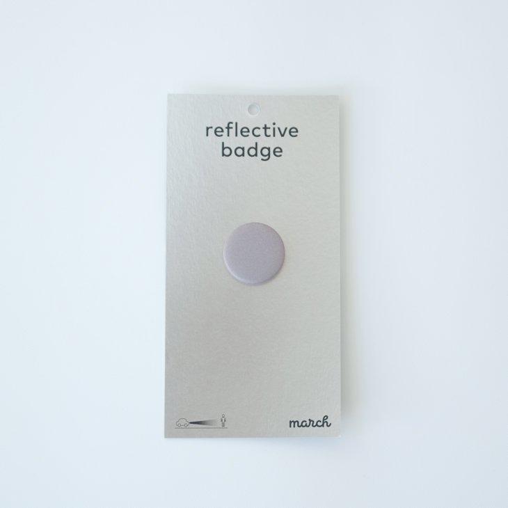 march (マーチ) | reflective badge MINI (metallic pink) リフレクティブバッジ 自転車 バッグ ...