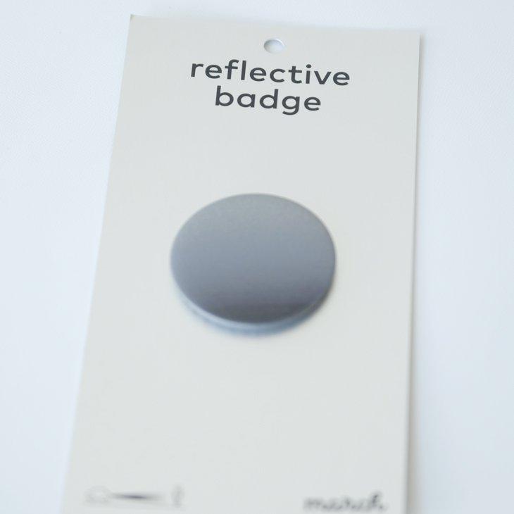 march (マーチ) | reflective badge MAXI (fade black) リフレクティブバッジ 自転車 バッグ ...