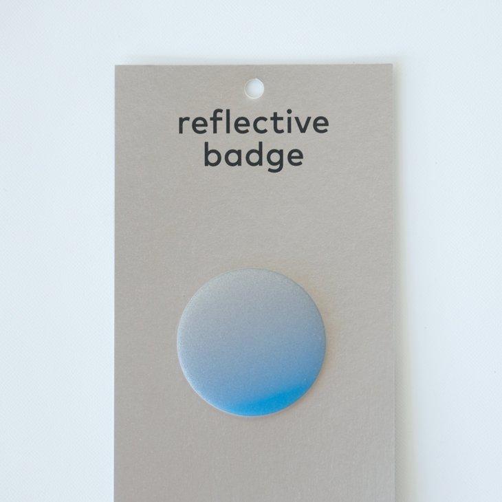 march (マーチ) | reflective badge MAXI (fade blue) リフレクティブバッジ 自転車 バッグ ...