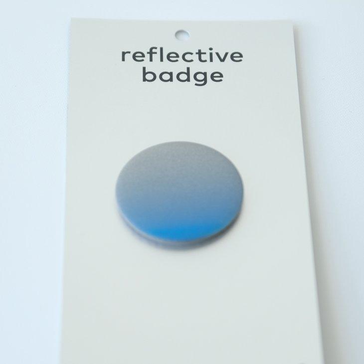march (マーチ) | reflective badge MAXI (fade blue) リフレクティブバッジ 自転車 バッグ ...