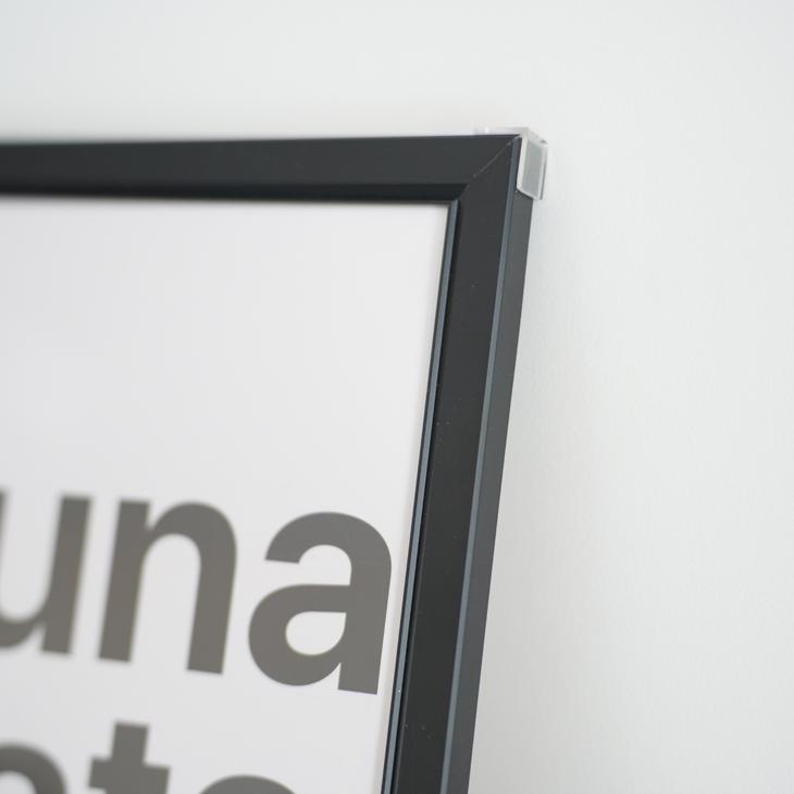 【40x50cm】A.P.J. | Eフレーム アルミ額縁 40x50cmサイズ (black) 400x500mm ブラック 黒 モノトーン シンプル モノクロ お洒落 リビング 雑貨 北欧 ...