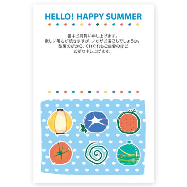 5枚 暑中見舞い ハガキ 夏 挨拶状 葉書 暑中 はがき SS-96 : ハガキストア - 通販 - Yahoo!ショッピング