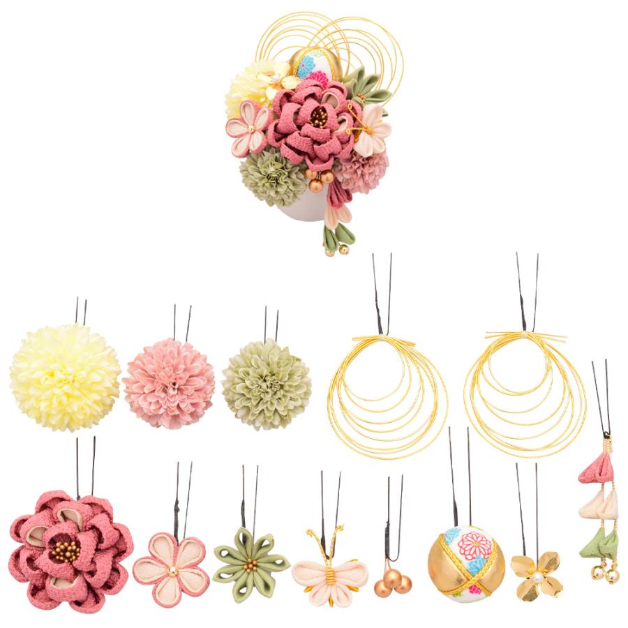 Arenca 髪飾り 花蝶風月 No.8382 13点セット 】 成人式 振袖 かみかざり かんざし パーツ ヘアアクセサリー アレンカ 振袖用 前撮り 卒業式 着物 浴衣 七五三 ...