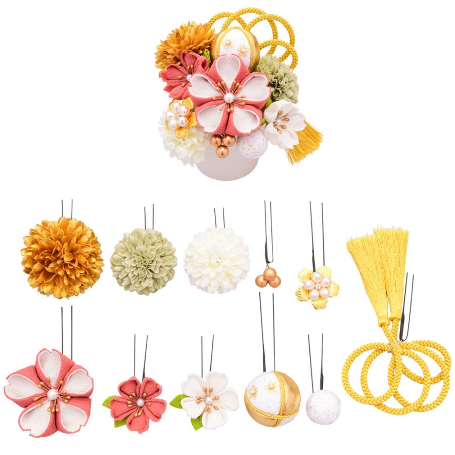 Arenca 髪飾り さくら No.8383 11点セット 】 成人式 振袖 かみかざり かんざし パーツ ヘアアクセサリー アレンカ 振袖用 前撮り 卒業式 着物 浴衣 七五三 ...