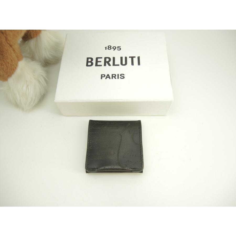 Berluti ベルルッティ コインケース オリジン カリグラフィレザー黒 小銭入れ@E0271 2 : ブランドショップ ...
