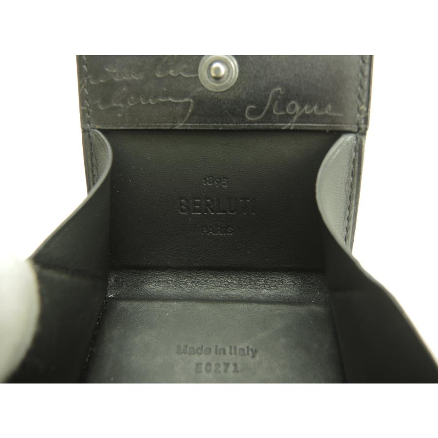 Berluti ベルルッティ コインケース オリジン カリグラフィレザー黒 小銭入れ@E0271 2 : ブランドショップ ...