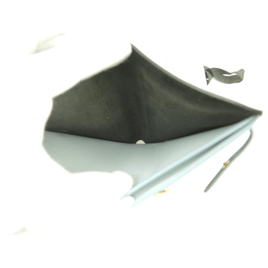 セリーヌ ミディアムストラップウォレット レザー 黒水色 2つ折財布@S-YO-4156 2 : 16527 : ブランドショップ ...